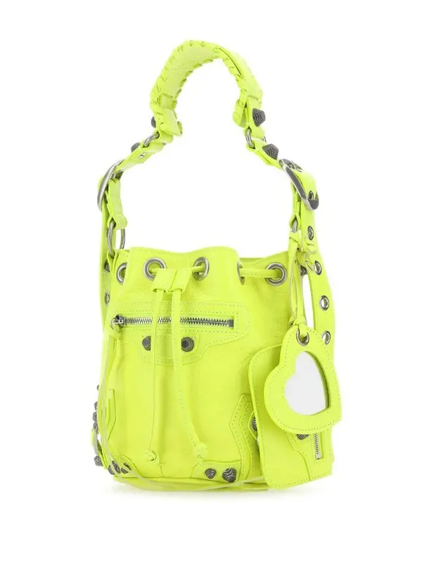 Balenciaga Le Cagole Xs Bucket Bag - Yellow - 5% Off | Editorialist