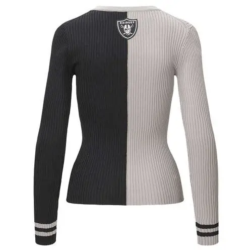 Staud Black Las Vegas Raiders Cargo Sweater