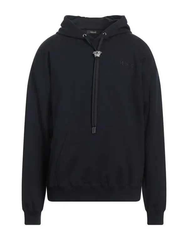 Versace Sweatshirt In Cotton And Viscose - Blue