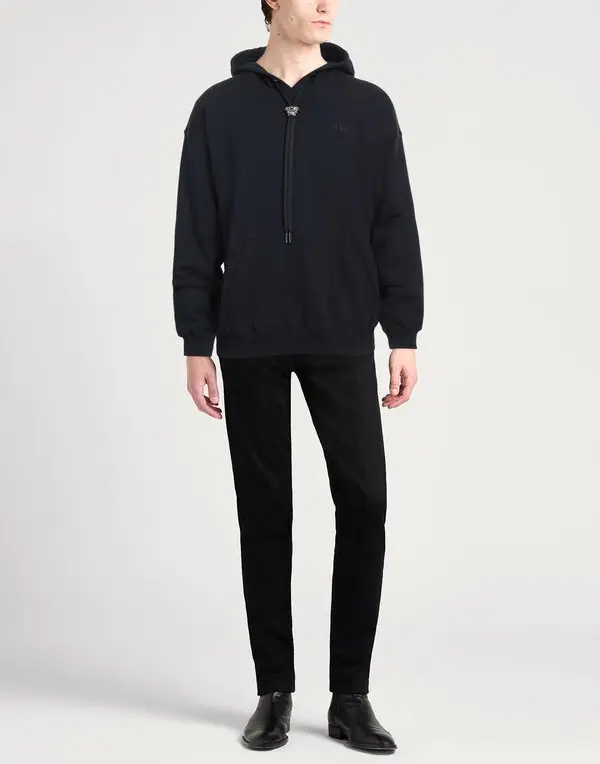 Versace Sweatshirt In Cotton And Viscose - Blue