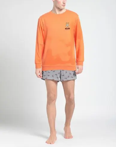 Moschino Sweatshirt In Cotton And Elastane - Orange