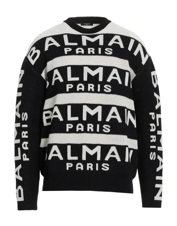 Balmain Virgin Wool Blend Sweater - White