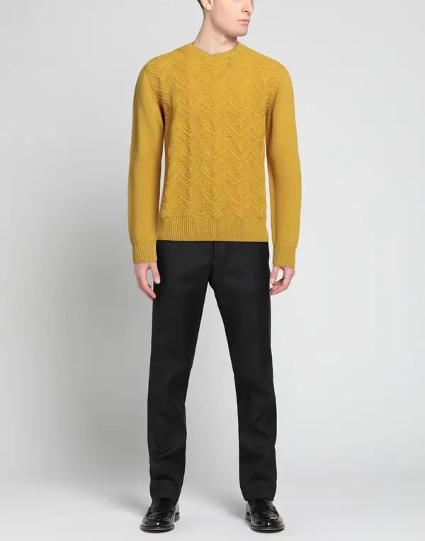 AION Sweater In Virgin Wool - Yellow