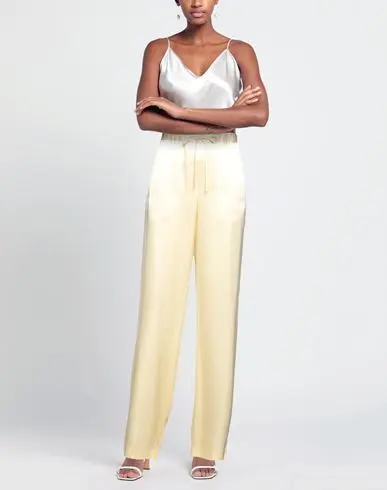 JIL SANDER Satin Straight Leg Pants - White