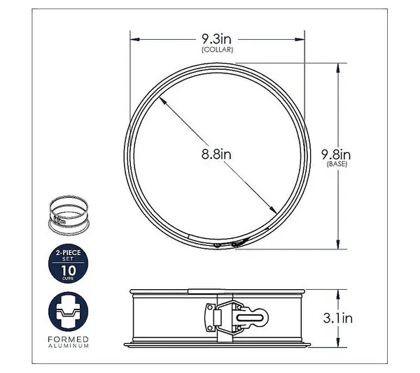 NORDICWARE Colors 9' Springform Pan