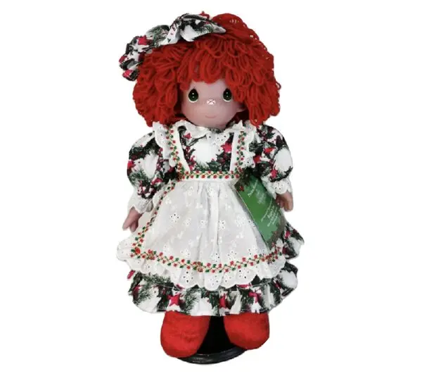 PRECIOUS MOMENTS 2023 Annual Raggedy Ann Doll W Stocking - One-color
