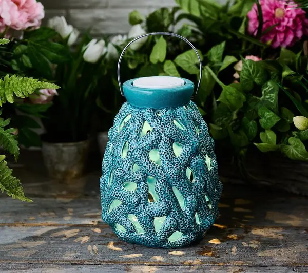 BARBARA KING As Is Indoor/outdoor Illuminated Ceramiclantern - One-color