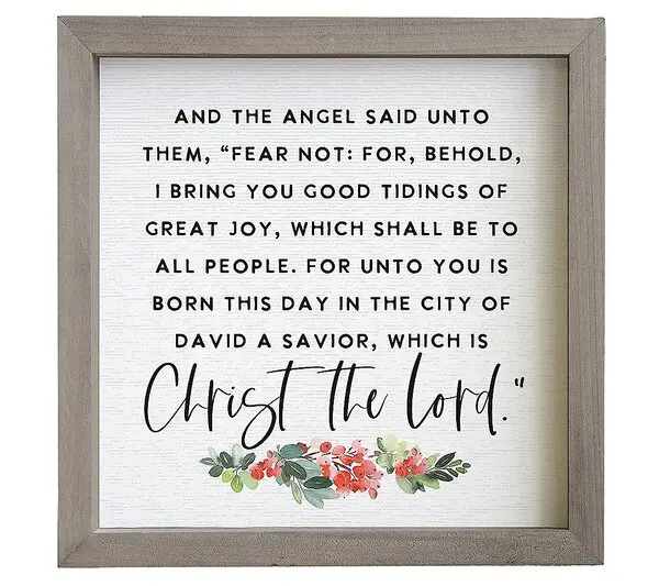 SINCERE SURROUNDINGS Sincere Surrounding. 10' Christ The Lord Holly Rustic Frame - One-color