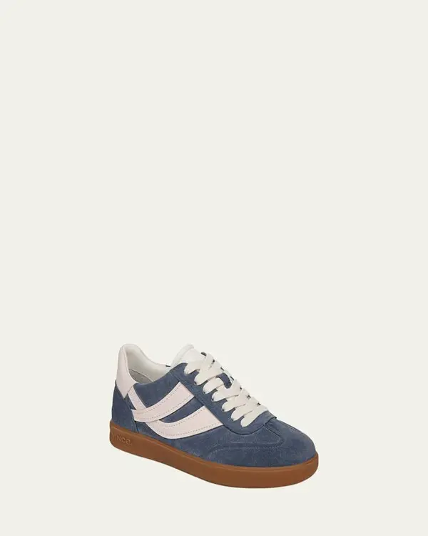 Vince Oasis Leather Sneakers - Huntington Blue/pink