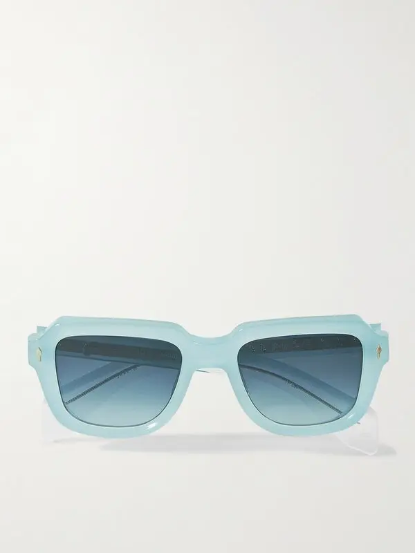 JACQUES MARIE MAGE Taos Square-frame Sunglasses - Blue