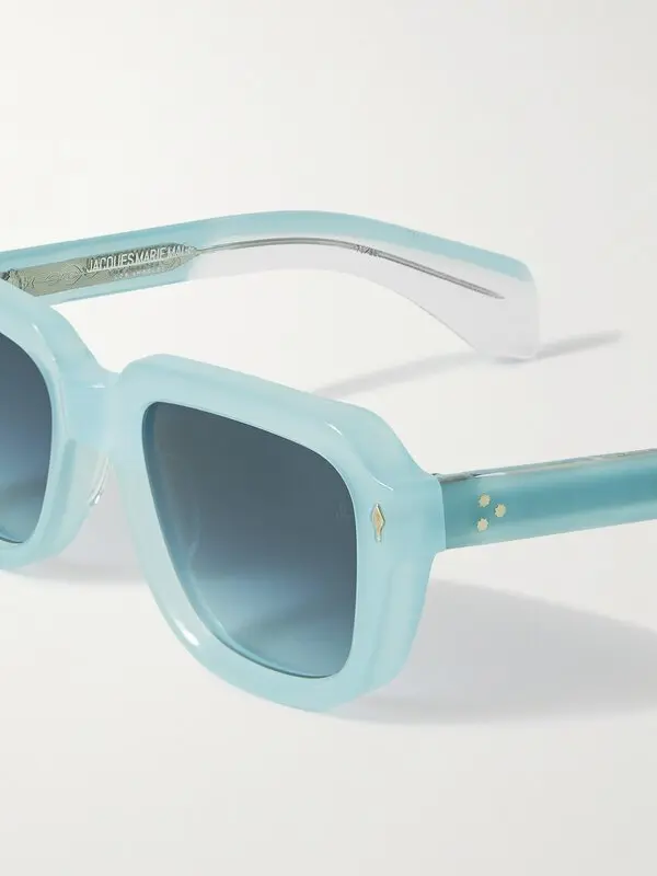 JACQUES MARIE MAGE Taos Square-frame Sunglasses - Blue