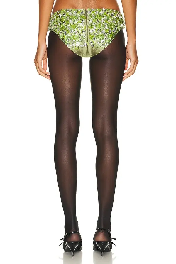 Miu Miu Abstract Underwear In Green