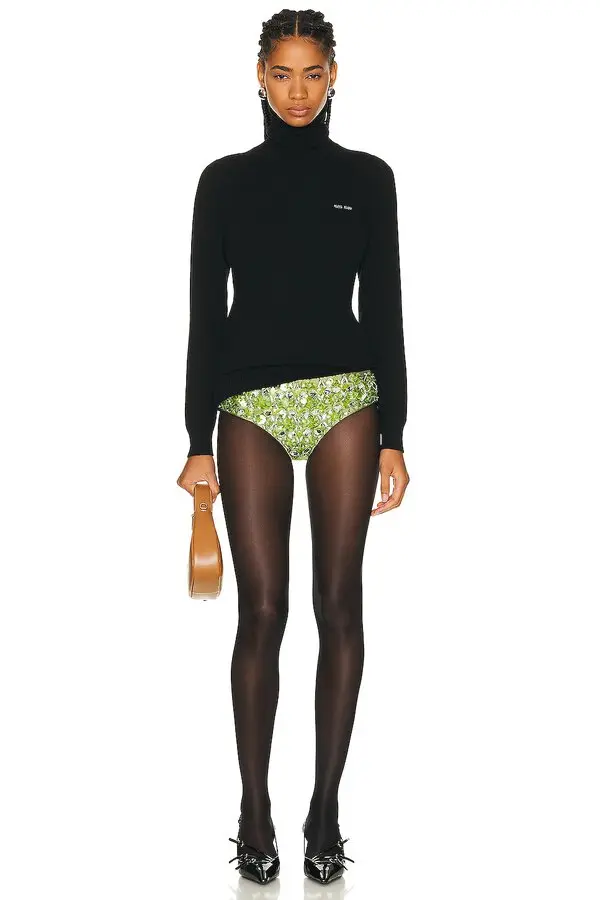 Miu Miu Abstract Underwear In Green