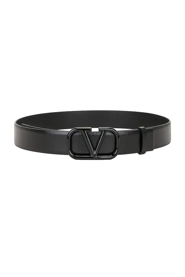 Valentino Garavani V Logo Signature Belt - Nero