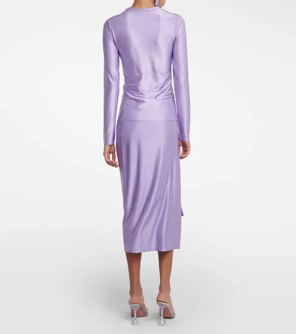 Rabanne Gathered Satin Top