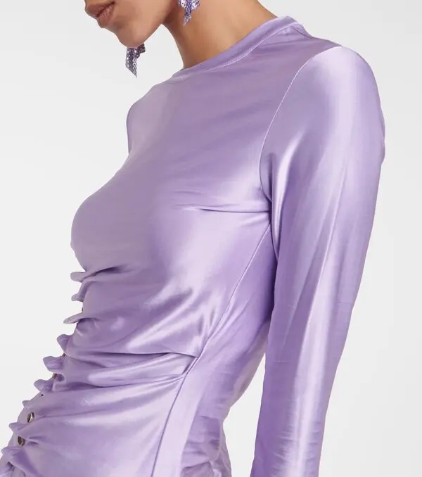 Rabanne Gathered Satin Top