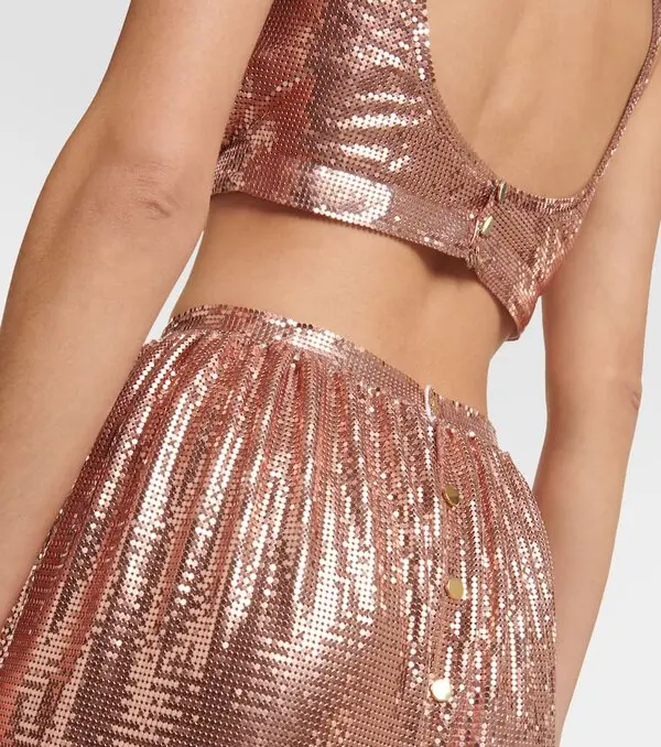 Rabanne Metallic Mesh Maxi Skirt