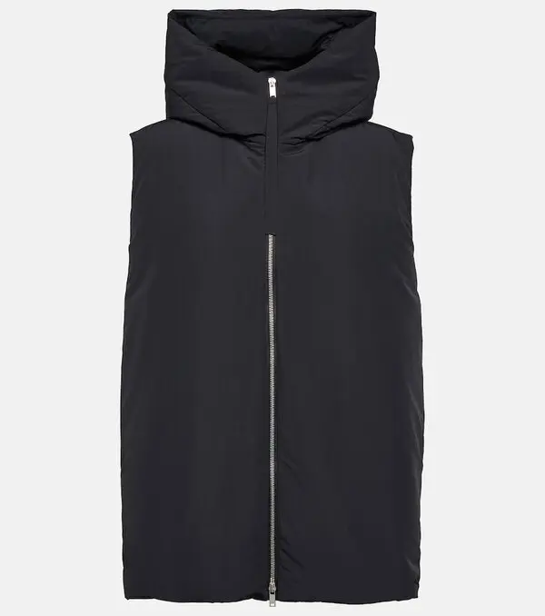 JIL SANDER Oversized Hooded Down Vest