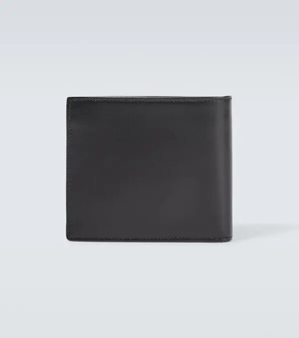 Saint Laurent Cassandre Leather Wallet - Black