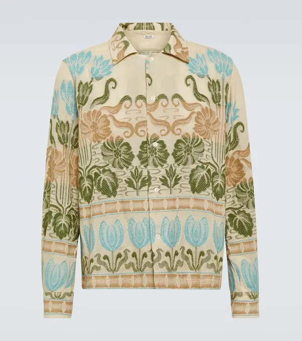 BODE Tulipa Printed Cotton Shirt