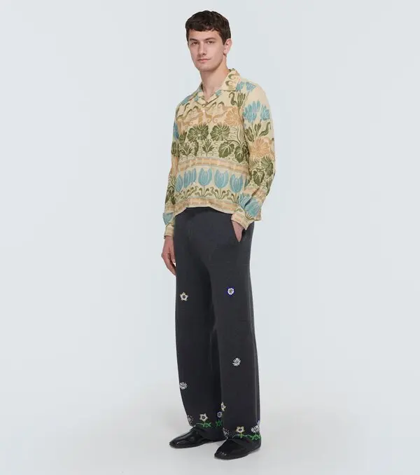 BODE Tulipa Printed Cotton Shirt