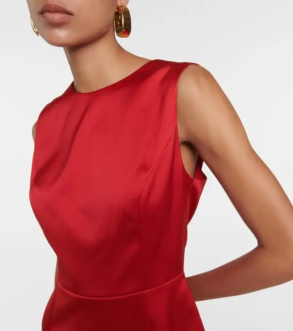 Carolina Herrera Caped Satin Gown