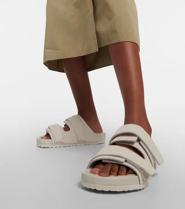 BIRKENSTOCK X Tekla Uji Suede Slides - White