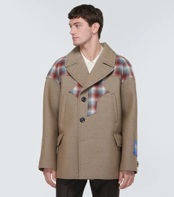 MAISON MARGIELA X Pendleton Oversized Pea Coat