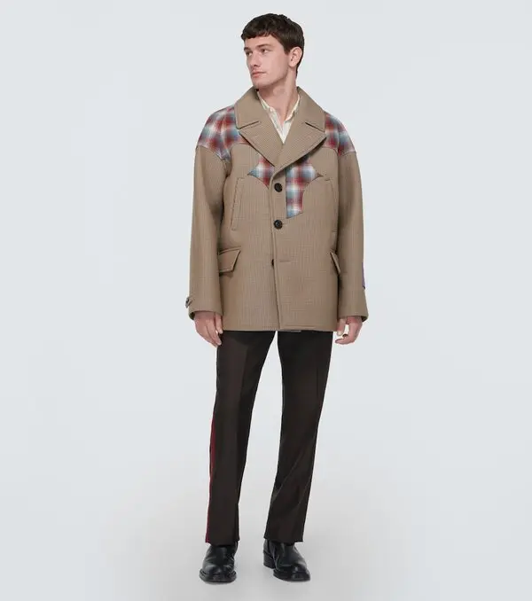 MAISON MARGIELA X Pendleton Oversized Pea Coat