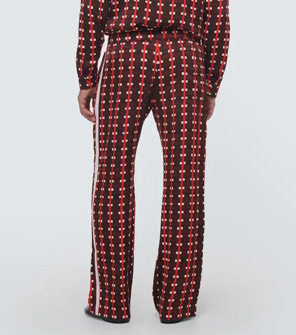 WALES BONNER X Lubaina Himid Checked Pants