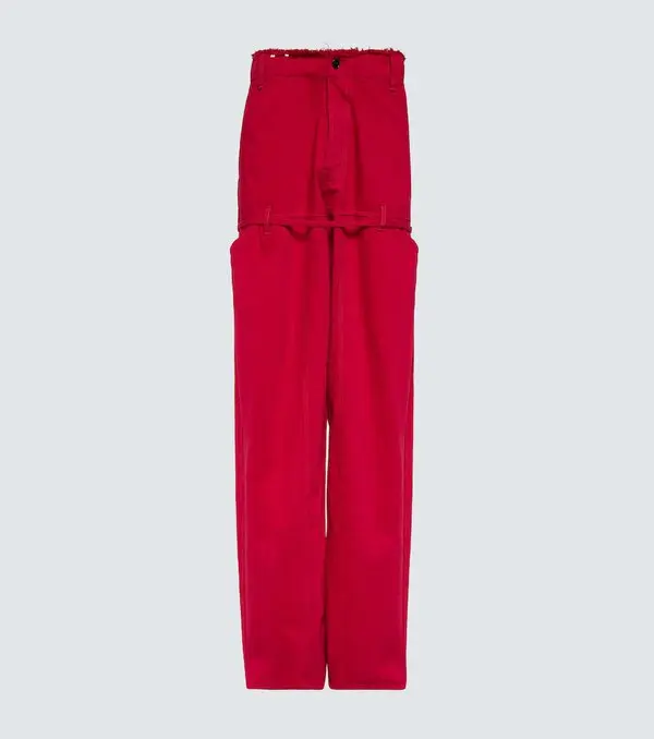 Jacquemus Le De Nîmes Wide-leg Jeans - Red