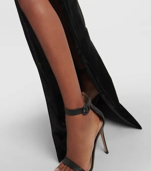 RASARIO Feather-trimmed Gown