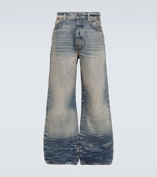 Amiri Baggy Wide-leg Jeans - Blue