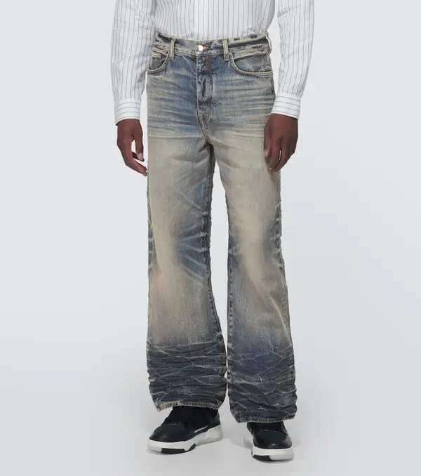 Amiri Baggy Wide-leg Jeans - Blue