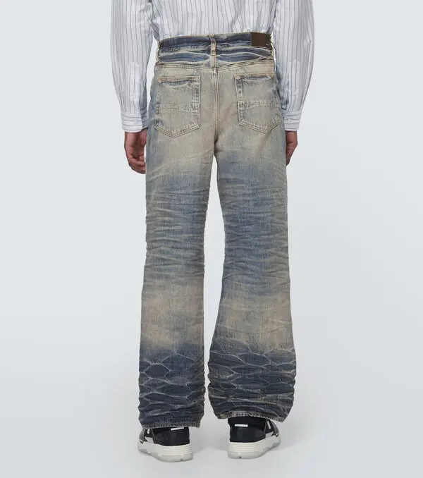Amiri Baggy Wide-leg Jeans - Blue