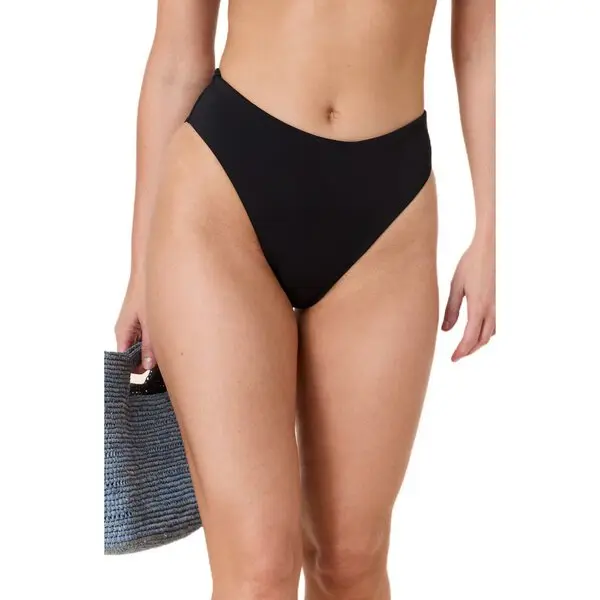ANDIE The '90s High Waist Bikini Bottoms - Black