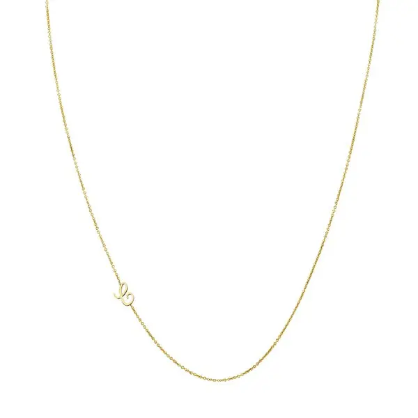 Sarah Chloe Initial Necklace Jewelry Editorialist