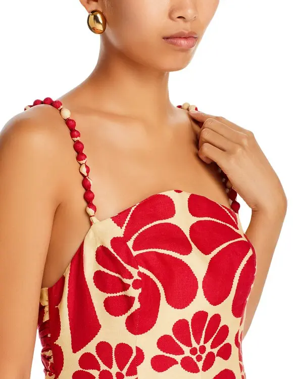 Farm Rio Palermo Drop Waist Dress In Palermo Red - 70% Off | Editorialist