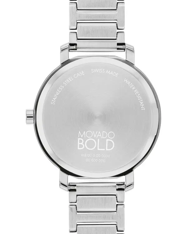 Movado Bold Evolution 2.0 Crystal Dial Watch, 34mm - Silver