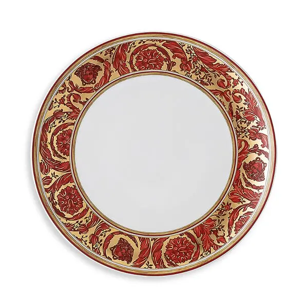 Versace Medusa Garland Salad Plate - Red/gold