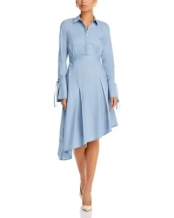 Buy Derek Lam 10 Crosby Maddison Asymmetrical Dress - Denim At 75% Off |  Editorialist