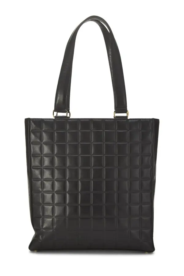Chanel Quilted Lambskin Chocolate Bar Tote