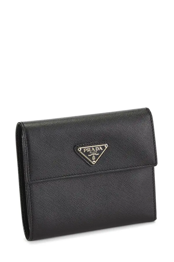 Prada Saffiano Compact Wallet