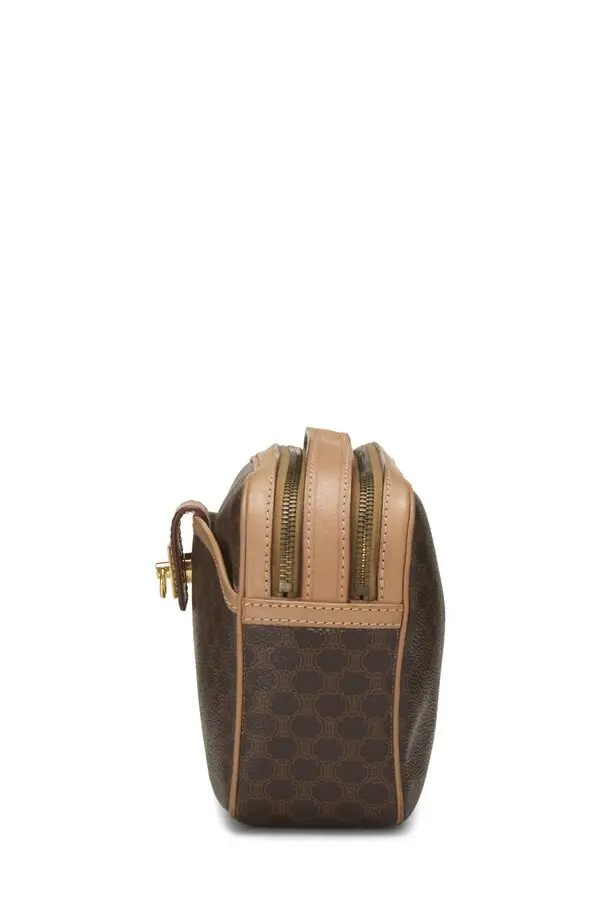 Celine Coated Canvas Macadam Shoulder Bag