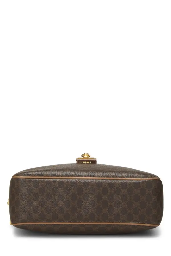 Celine Coated Canvas Macadam Shoulder Bag