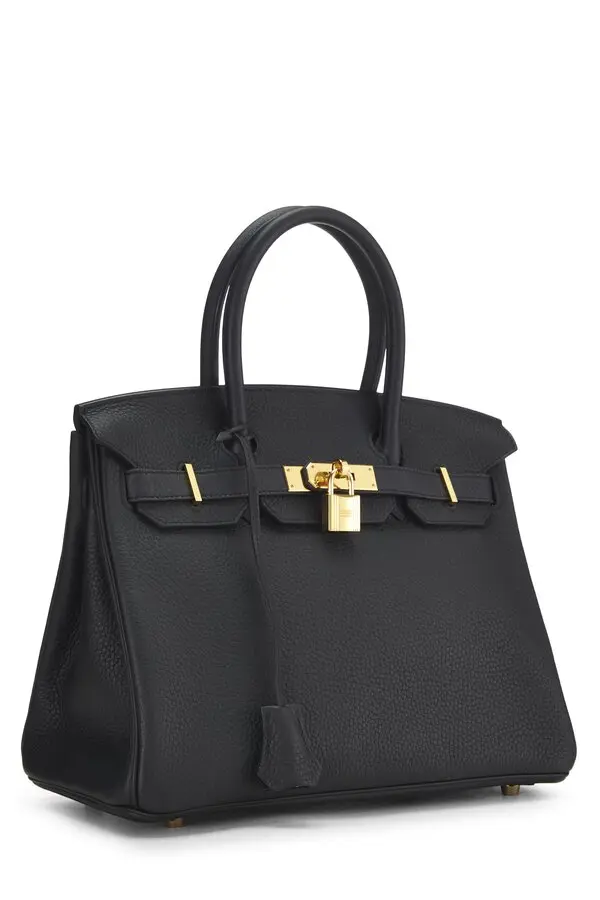 Hermès Clemence Birkin 30 - Black