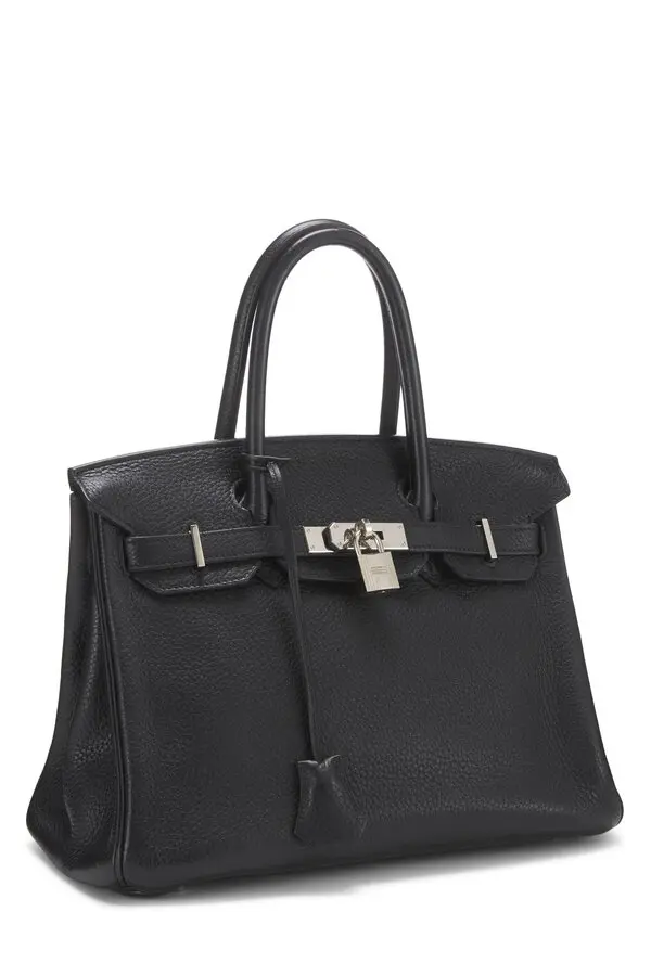 Hermès Clemence Birkin 30 - Black