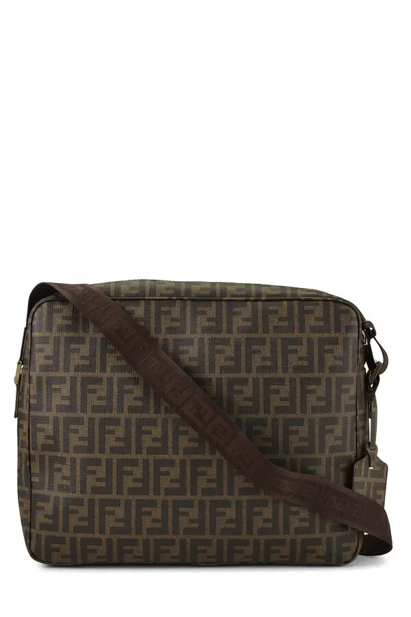 Fendi Zucca Coated Canvas Messenger Bag
