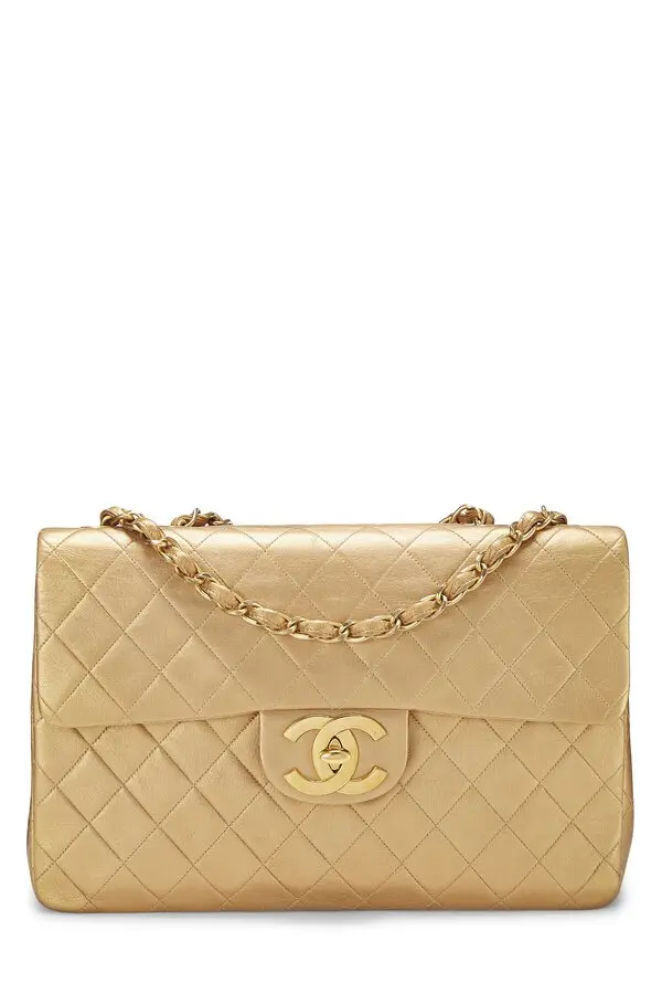 Chanel Quilted Lambskin Half Flap Shoulder Bag