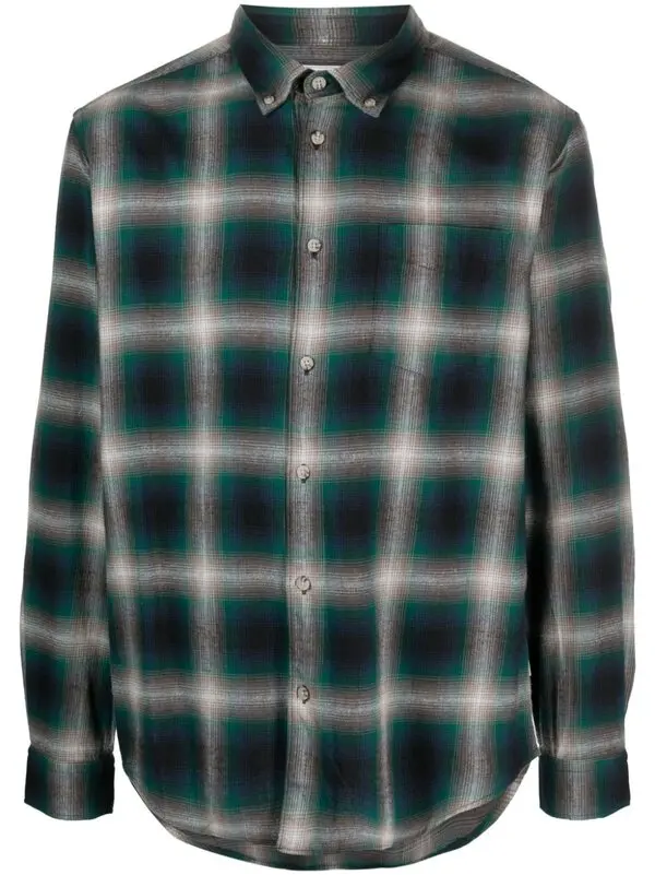 Woolrich Madras Plaid-check Flannel Shirt